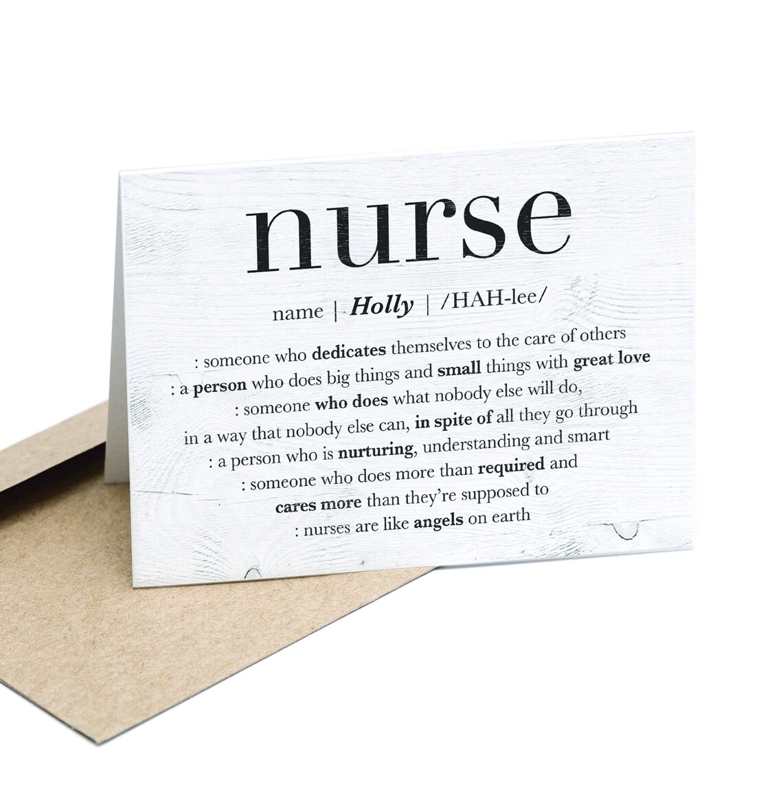 Nurse Card Personalized Gift for Nurse Nurse Appreciation - Etsy