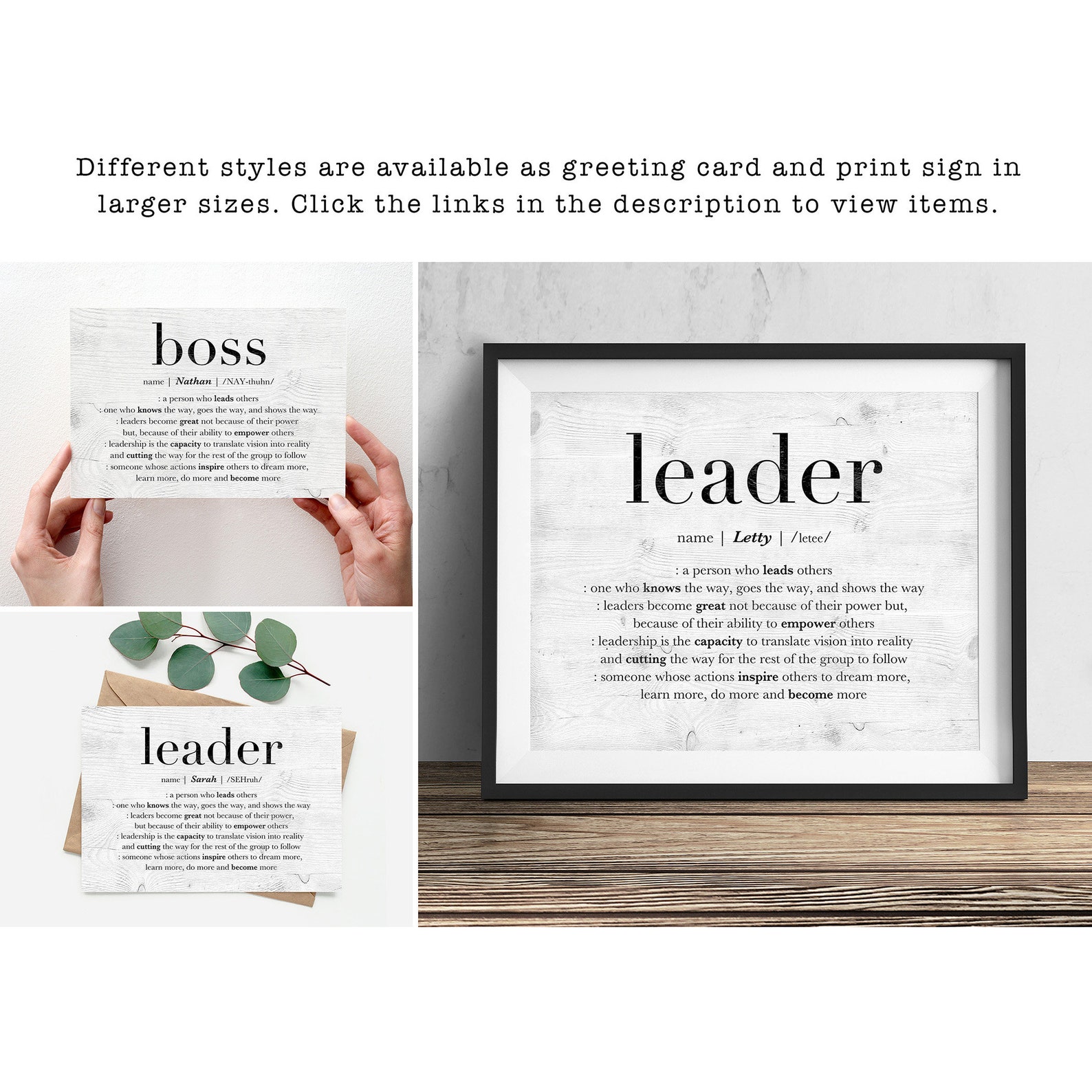 Leadership Gifts Thank You Boss Card Boss Gifts for Men - Etsy