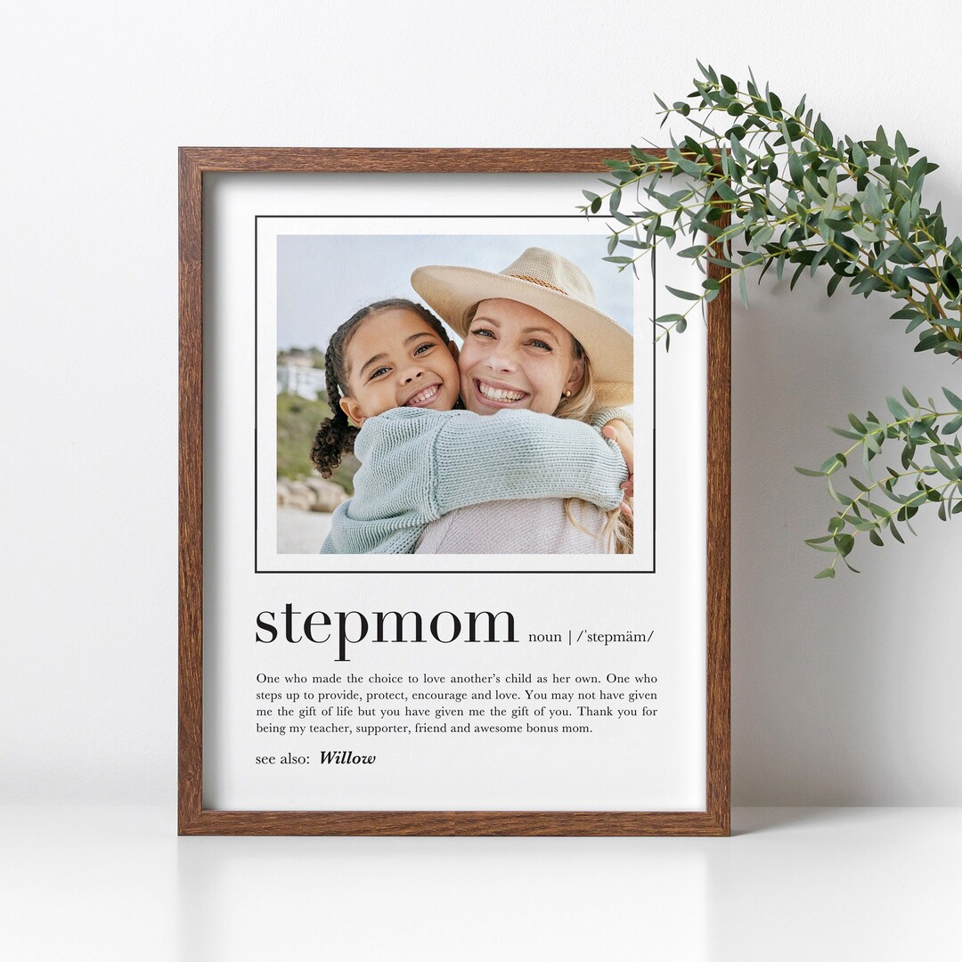 Personalized Stepmom Gift, Mothers Day Gift for Stepmom, Custom Step ...
