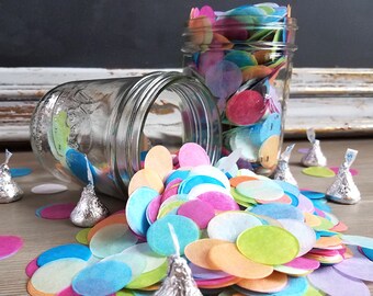 Rainbow confetti | Etsy