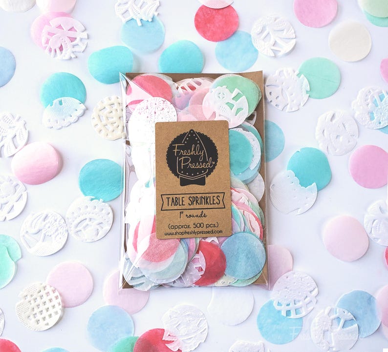 Paper Doily Confetti – Pastel Tea Party Table Decorations - Etsy