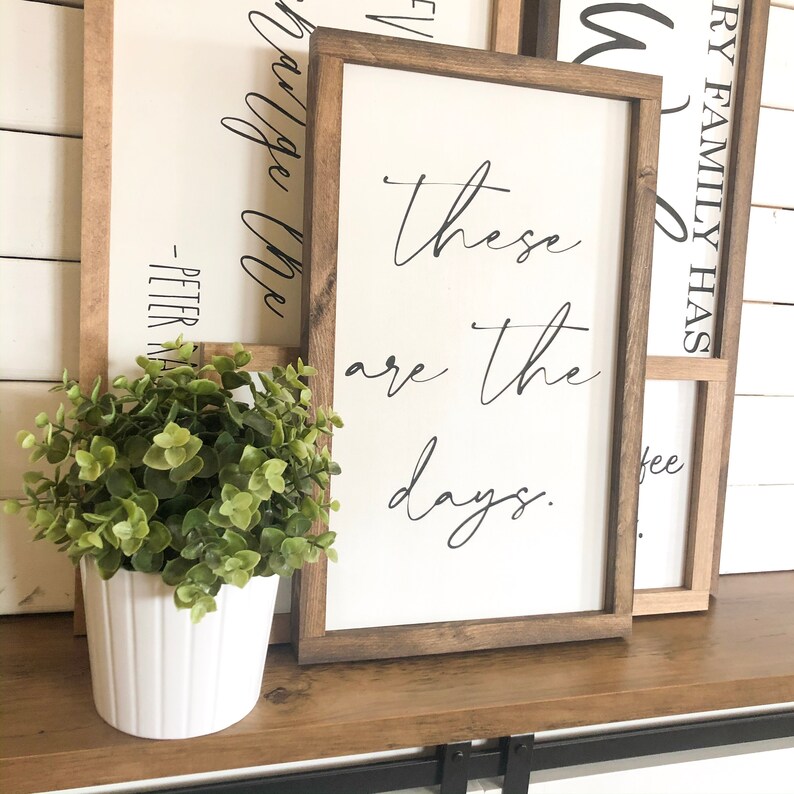 These Are the Days Wood Sign Wedding Gift Sign for Wedding - Etsy