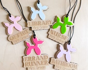 Acrylic Classroom Hall Passes - Etsy