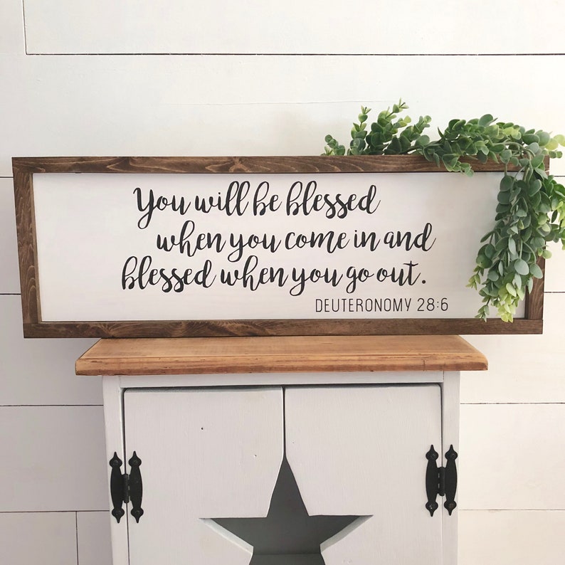 You Will Be Blessed When You Come in and Blessed When You Go | Etsy Israel