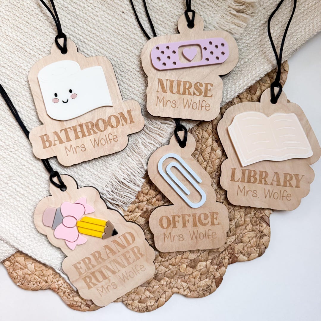 Hall Passes, Cute Hall Passes, Retro Classroom, Boho Hall Passes ...