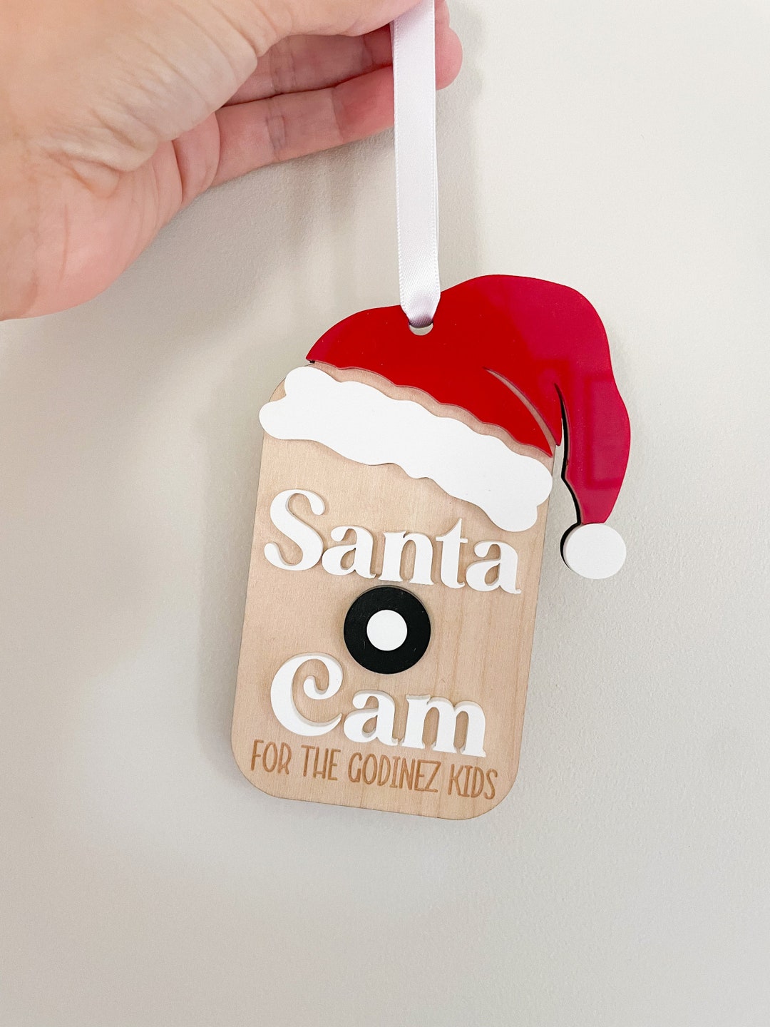 Santa Cam Christmas Ornament, Personalized Santa Cam, Personalized ...