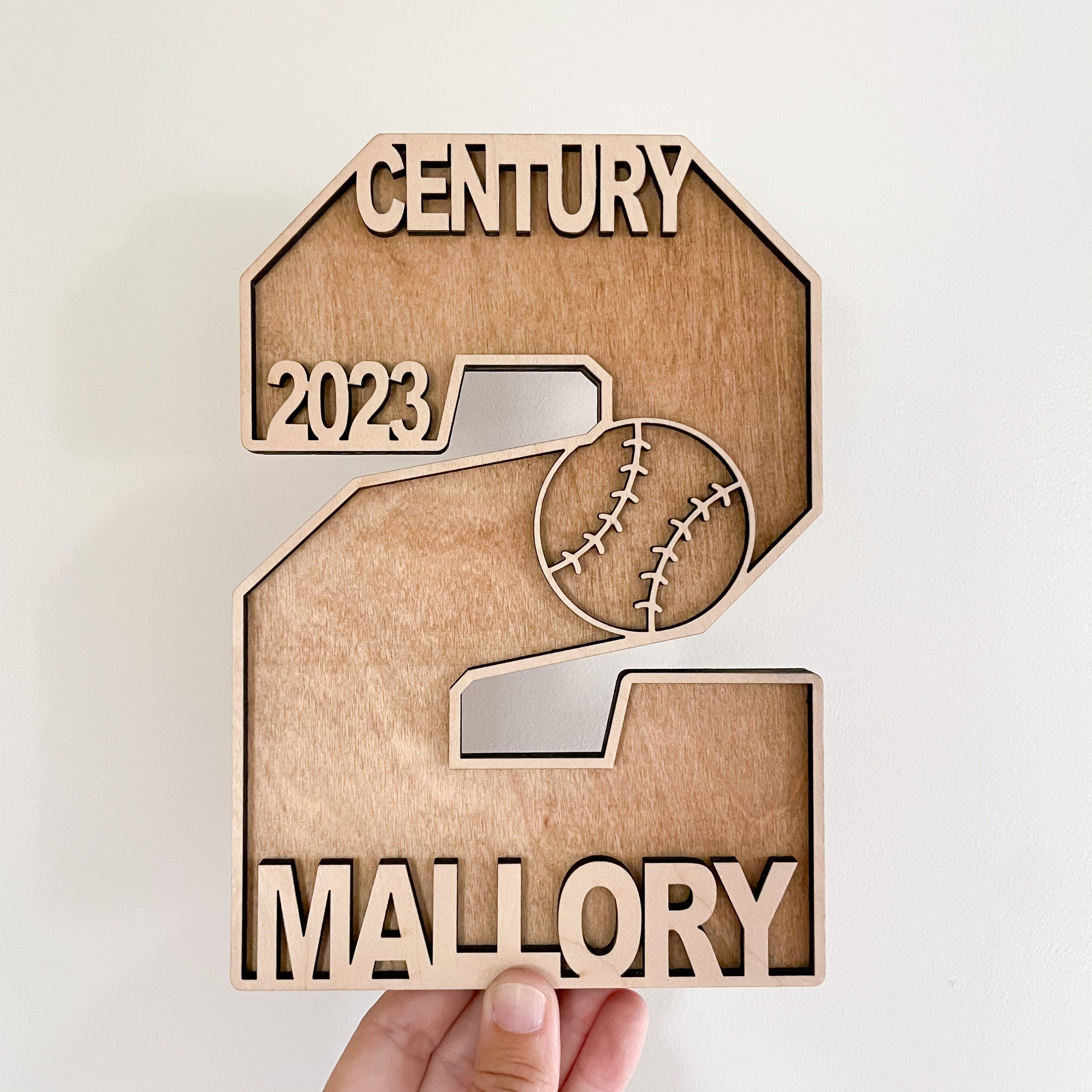 Custom Wood Sports Number Sign, Senior Athlete Gift - Etsy