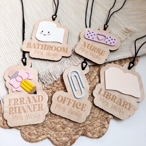 Hall Passes, Cute Hall Passes, Retro Classroom, Boho Hall Passes ...