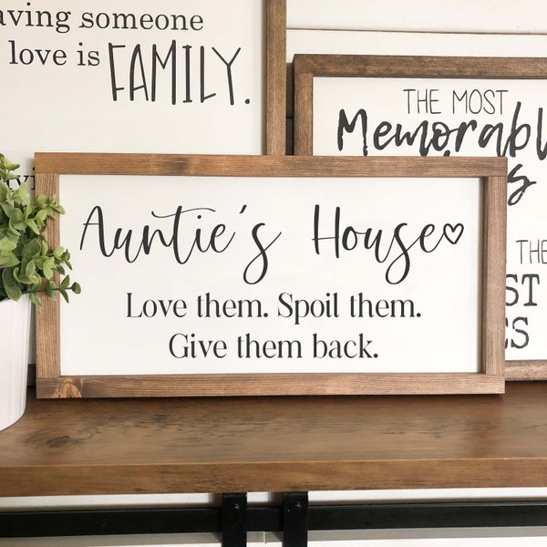 Aunt Sign - Etsy