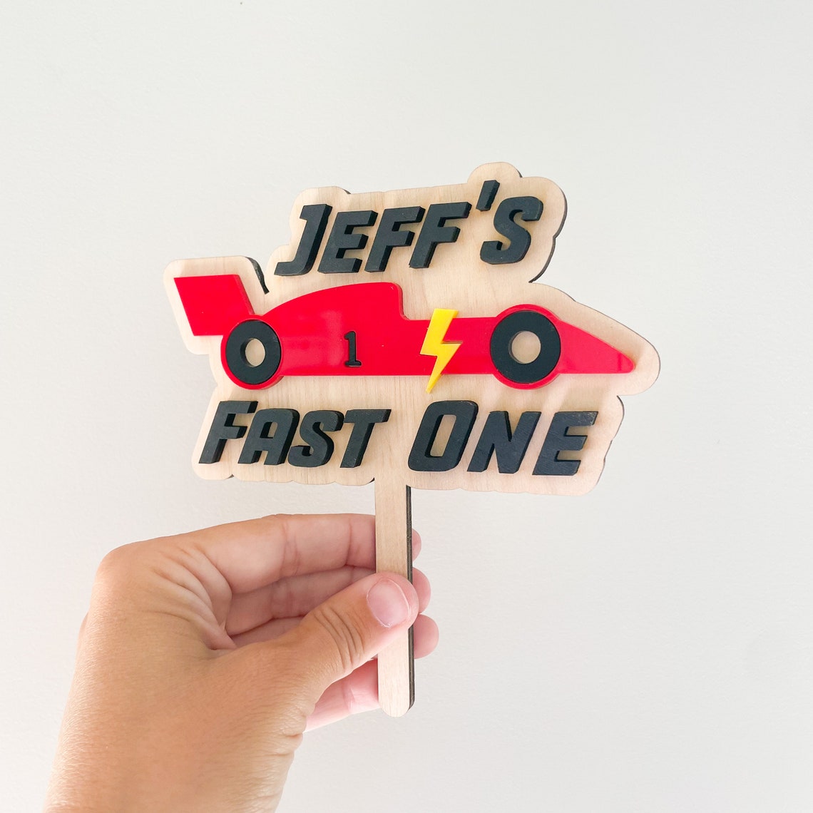 Fast One Cake Topper, Race Car Birthday Theme, Boys First Party ...