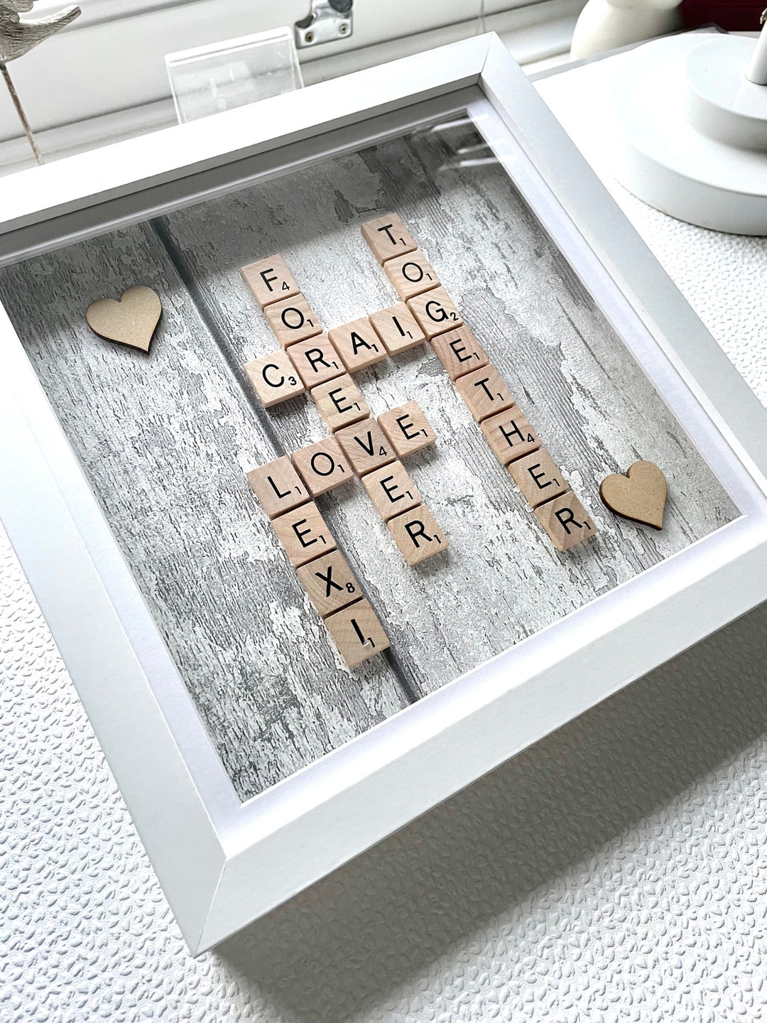 Personalised Scrabble Pictures Frames Gifts Home Family Tree - Etsy