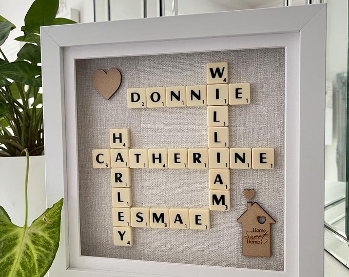 Personalised Scrabble Frames - Etsy UK
