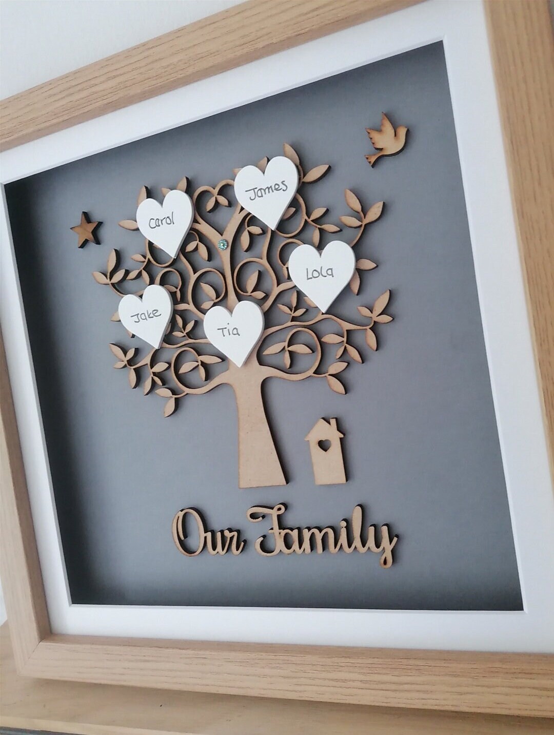 Personalised Family Tree Family Trees Personalised Gifts New Home Gift ...
