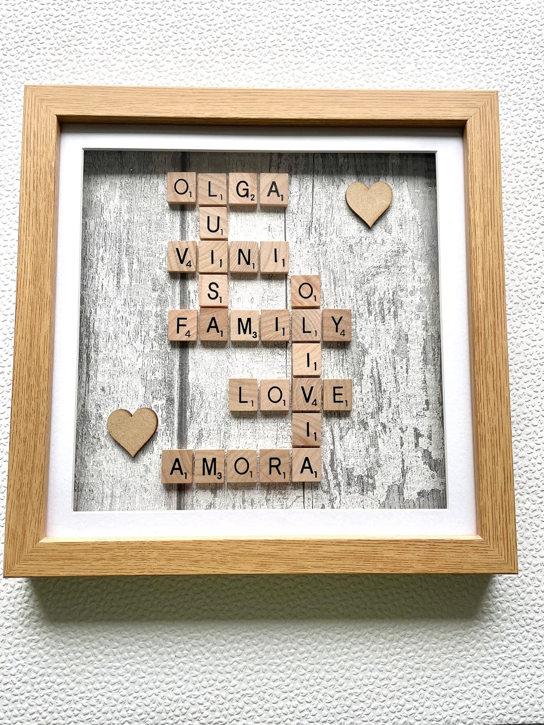 Personalised Scrabble Frame Gifts Birthdays Leaving Gifts New Home - Etsy
