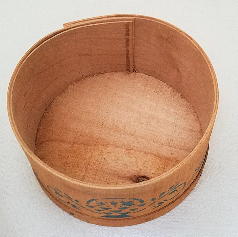 Vintage Wooden Cheese Box Handmade and Stenciled From - Etsy