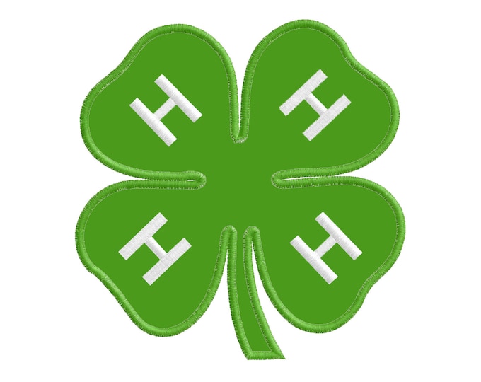 4-H Clover Digital Embroidery Design Machine Embroidery Pattern - Etsy