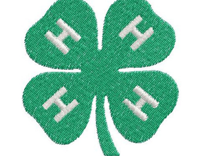 4-H Clover Digital Embroidery Design Machine Embroidery Pattern - Etsy