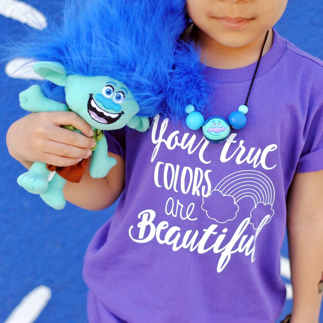 True Colors Rainbow Shirt Troll Shirt Birthday Shirt - Etsy