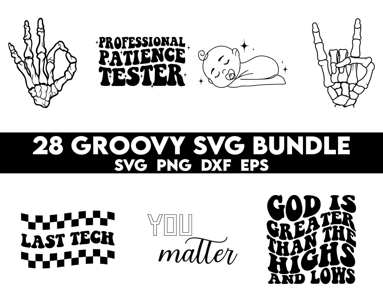 Groovy SVG Bundle, Retro SVG, Boho SVG, Hippie Svg, Aesthetic Svg ...
