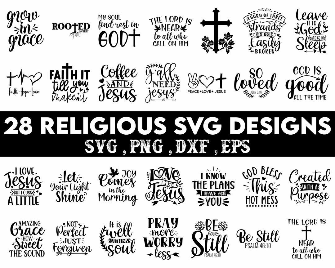 Religious SVG Bundle, Religious SVG, Christian SVG, Jesus Svg, Bible ...