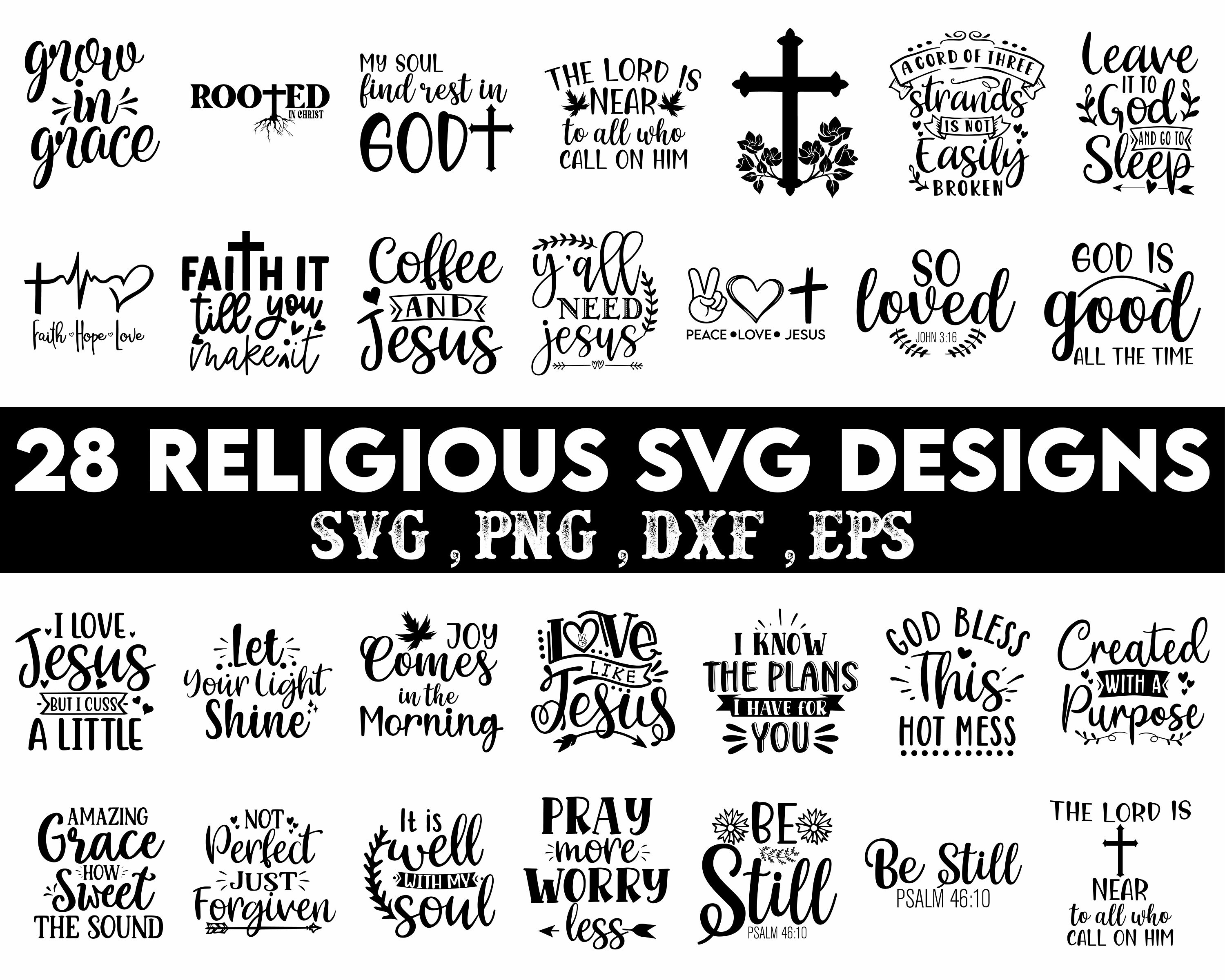 Religious SVG Bundle, Religious SVG, Christian SVG, Jesus Svg, Bible ...