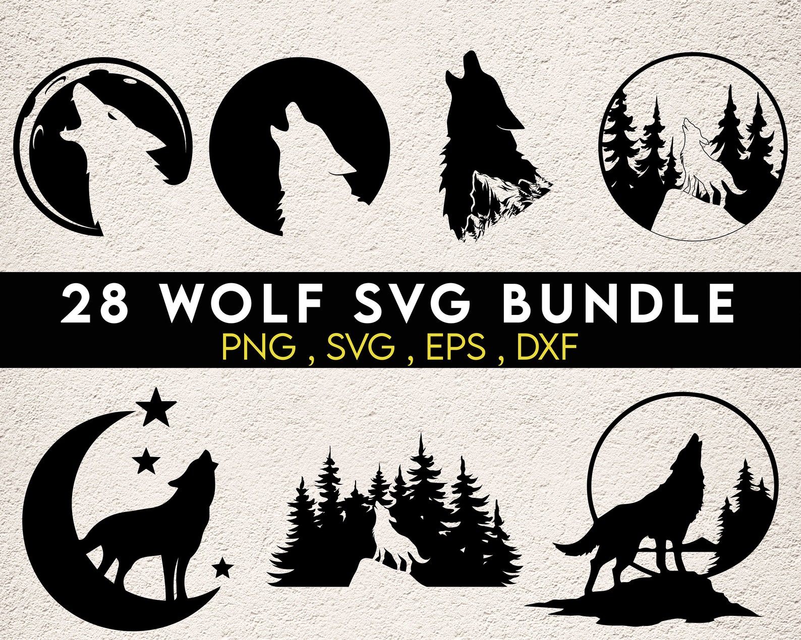 Wolf SVG Bundle Wolf PNG Wolves Svg Wolf Art Wolf - Etsy
