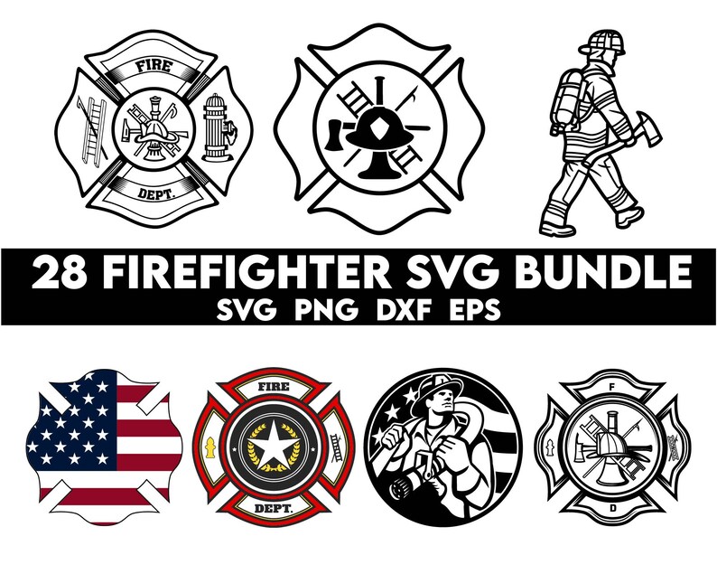 Firefighter Svg Bundle, Firefighter Svg, Dad Firefighter Svg, Red Line ...