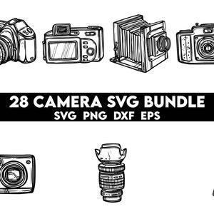 Camera SVG Bundle, Camera Cricut, Photography Svg, Camera Vector, Photo ...