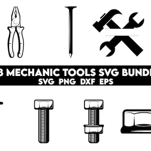 Tools Svg Bundle, Mechanic Tools Svg, Wrench Svg, Hand Tool Svg for ...