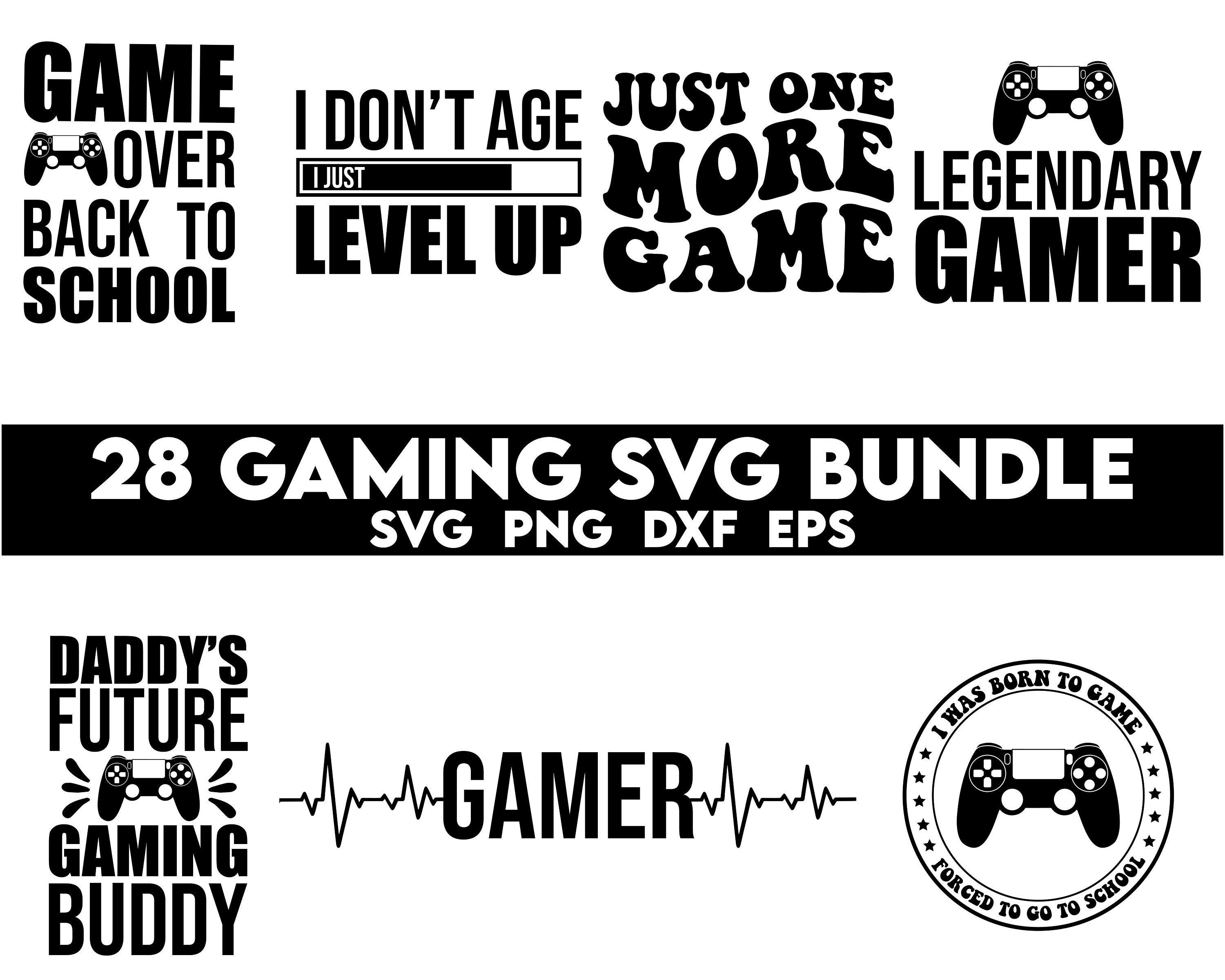 Gamer SVG Bundle, Funny Gaming Svg, Funny Gamer Sayings Svg, Gamer ...