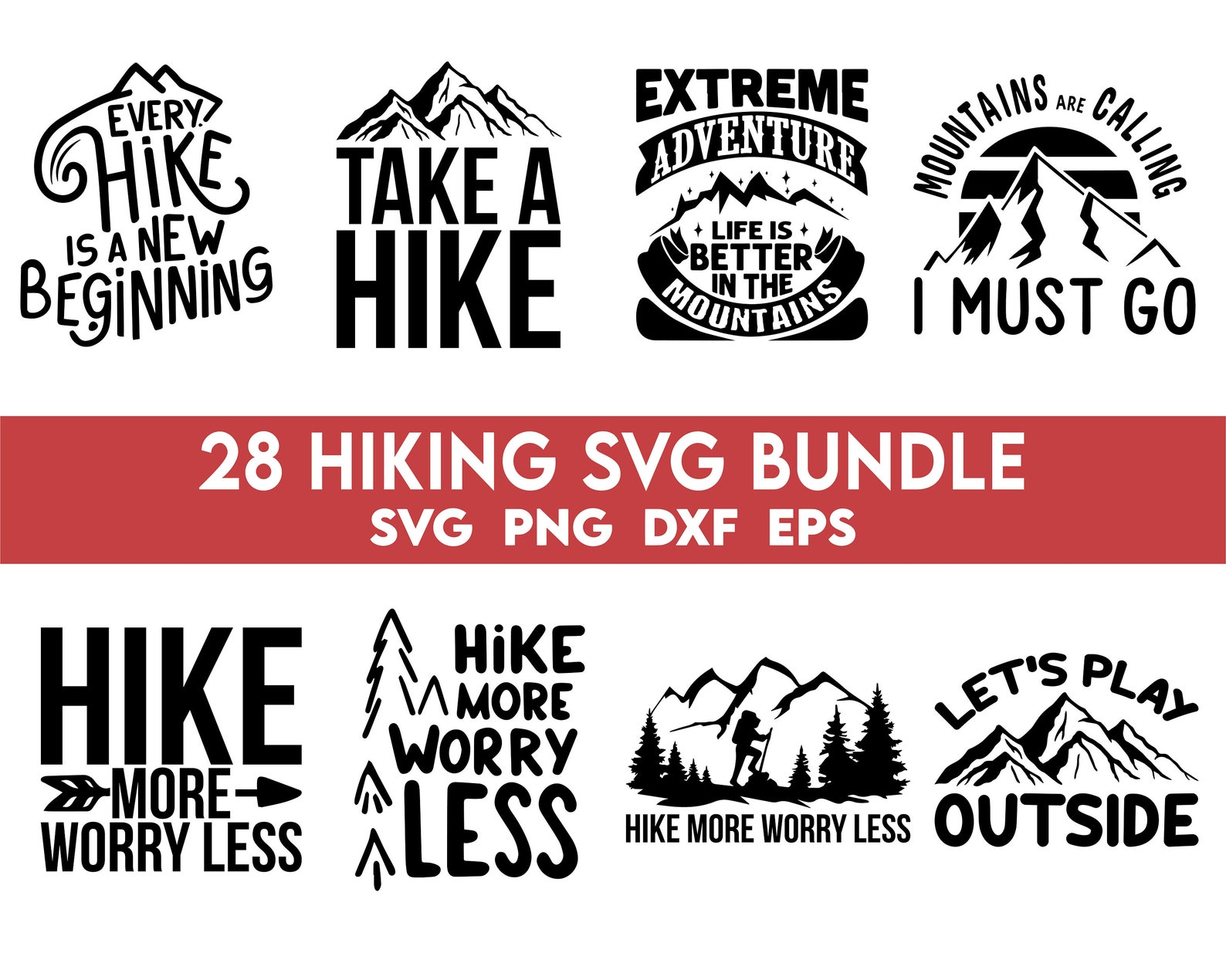Hiking Svg Bundle, Take a Hike Svg, Outdoors Svg, Hiker Svg Png ...