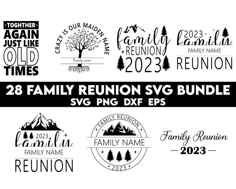 Family Reunion 2023 SVG Bundle, Family Reunion Tree SVG, Family Shirt ...