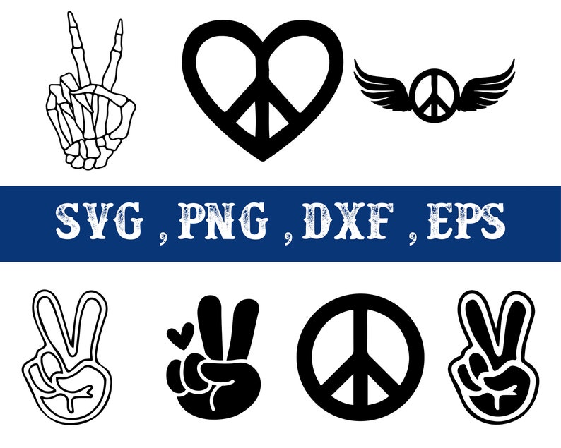 Peace Sign Svg Bundle, Peace Sign Svg, Peace Svg, Peace Love Svg, Peace ...