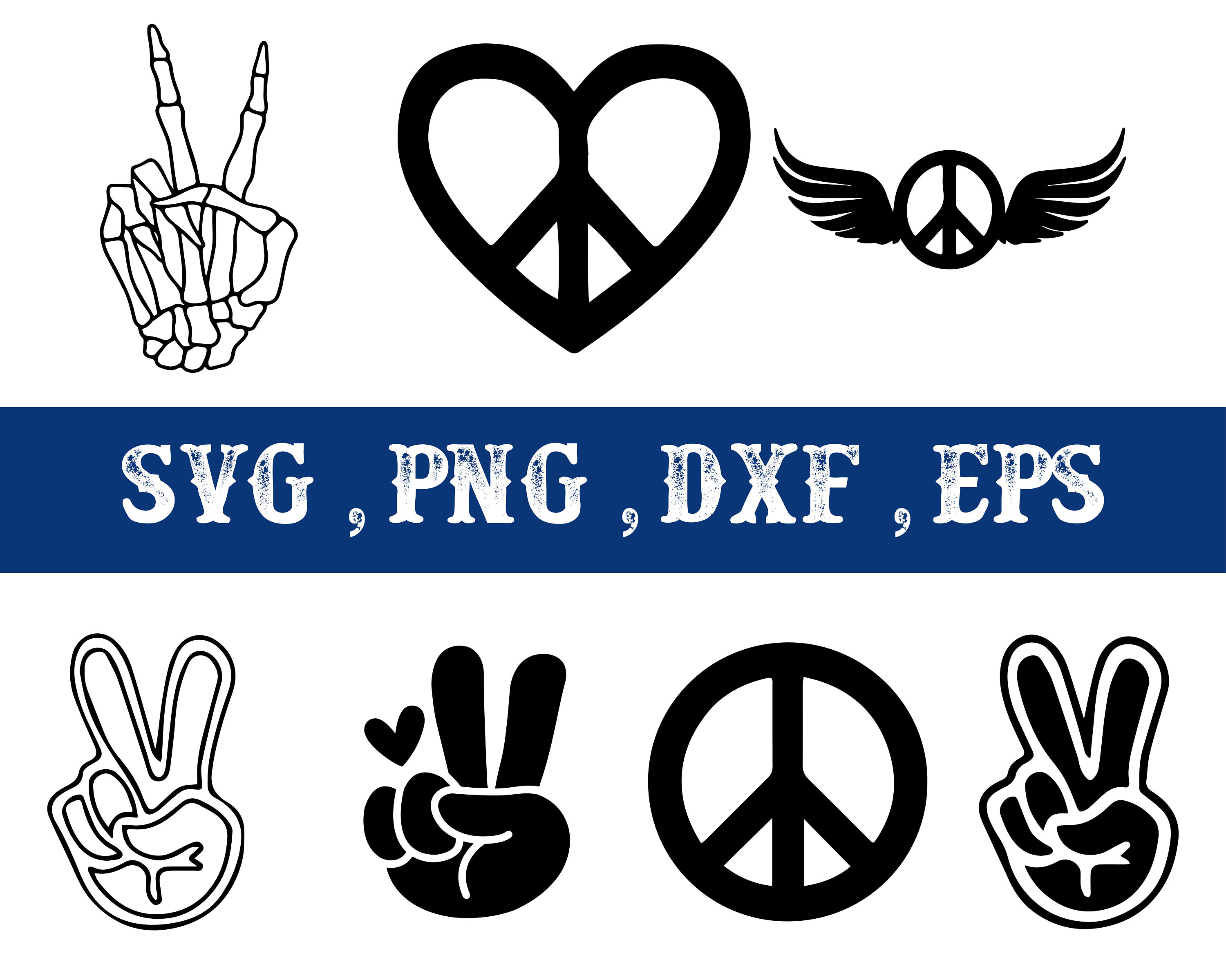 Peace Sign Svg Bundle, Peace Sign Svg, Peace Svg, Peace Love Svg, Peace ...