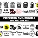 Popcorn Svg Bundle, Popcorn Box Svg, Popcorn Clipart, Popcorn ...