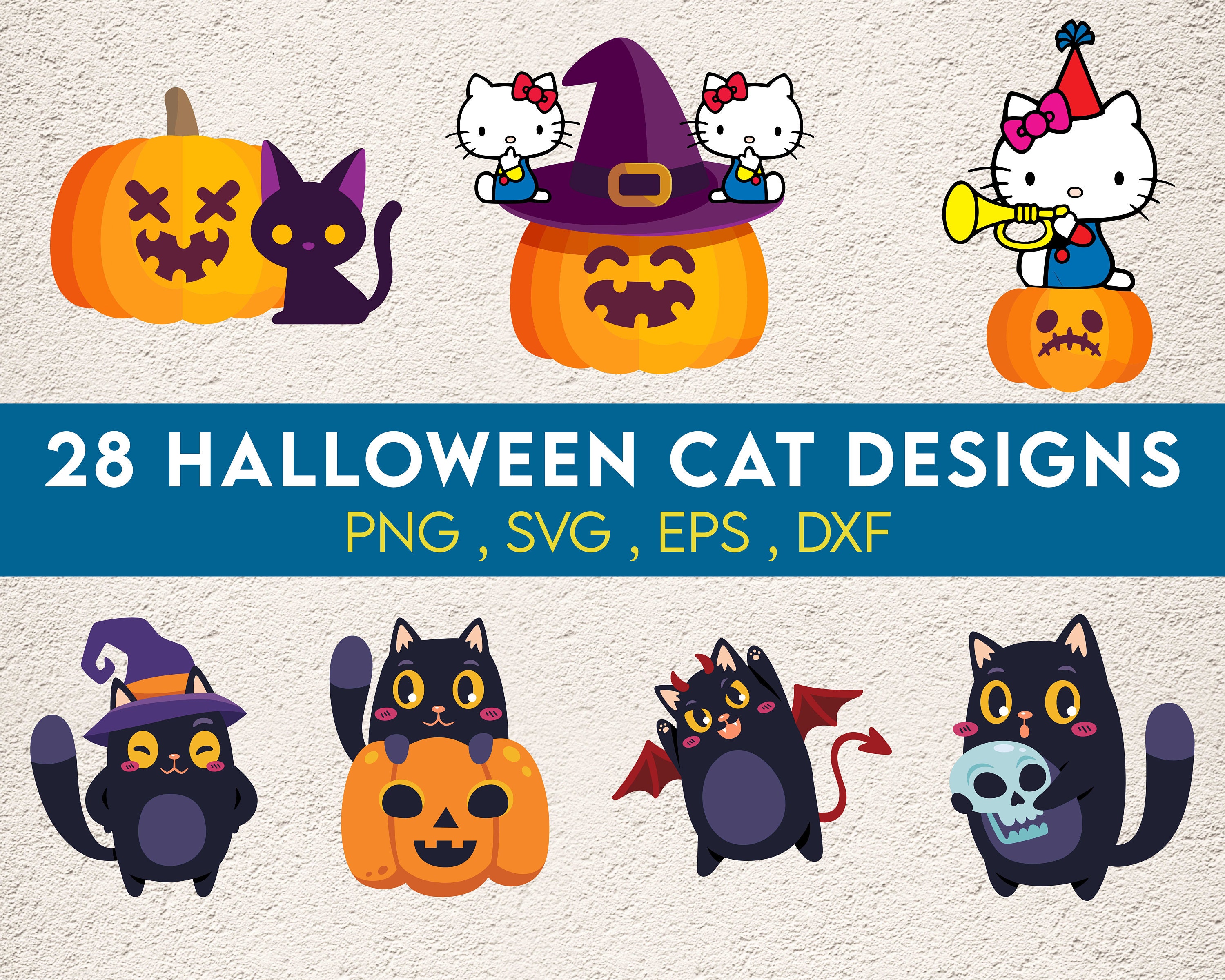 Black Cat Svg Bundle,pumpkin Bundle,halloween Svg Bundle,halloween Png ...