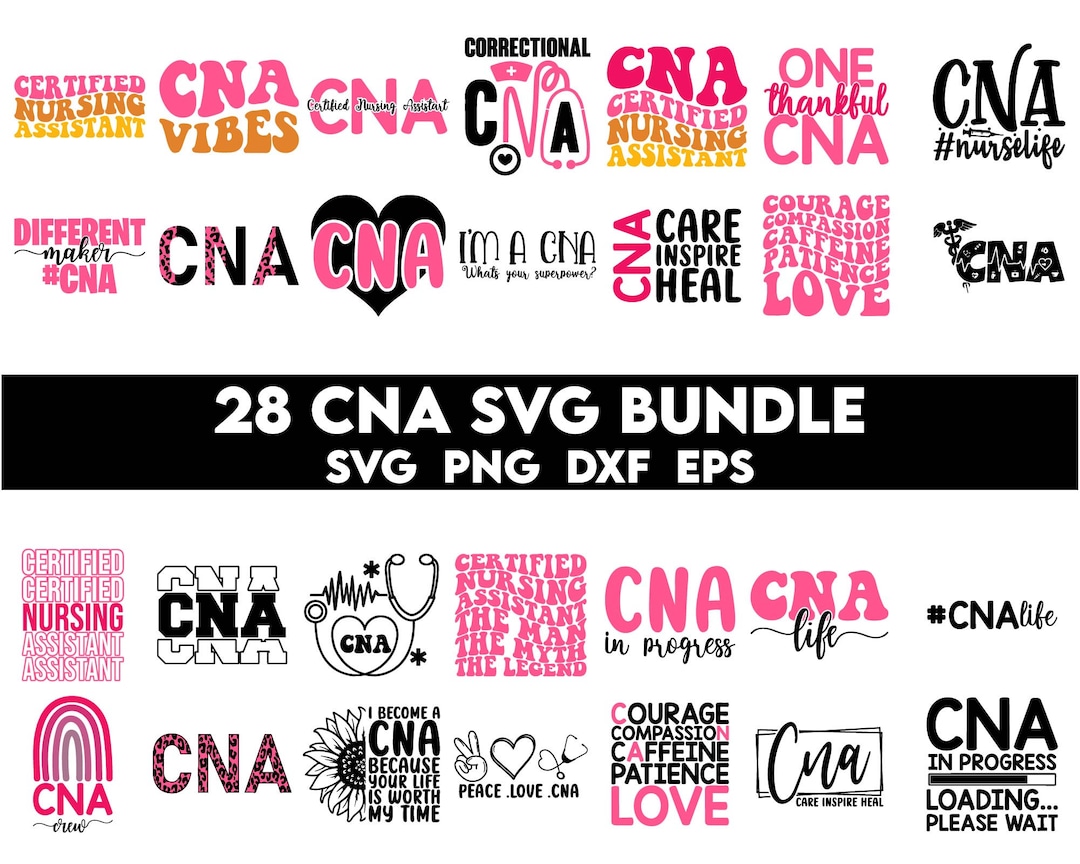 Cna Svg Bundle, Nurse Svg, Nursing Svg, Nurse Life Svg, Medical Svg ...