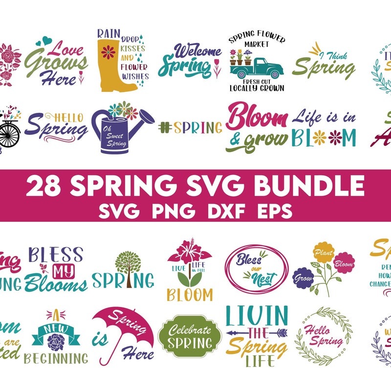 Spring Svg - Etsy
