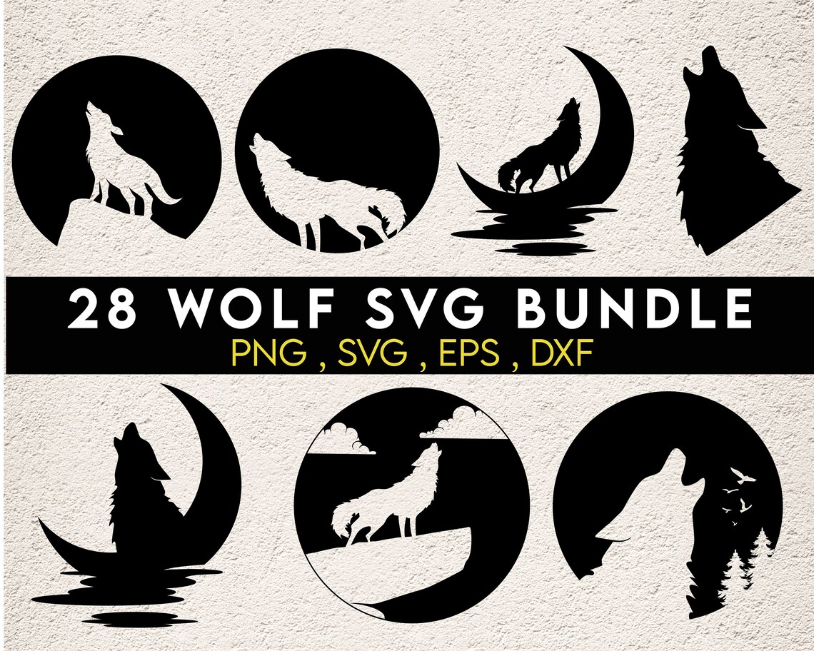 Wolf SVG Bundle Wolf PNG Wolves Svg Wolf Art Wolf - Etsy