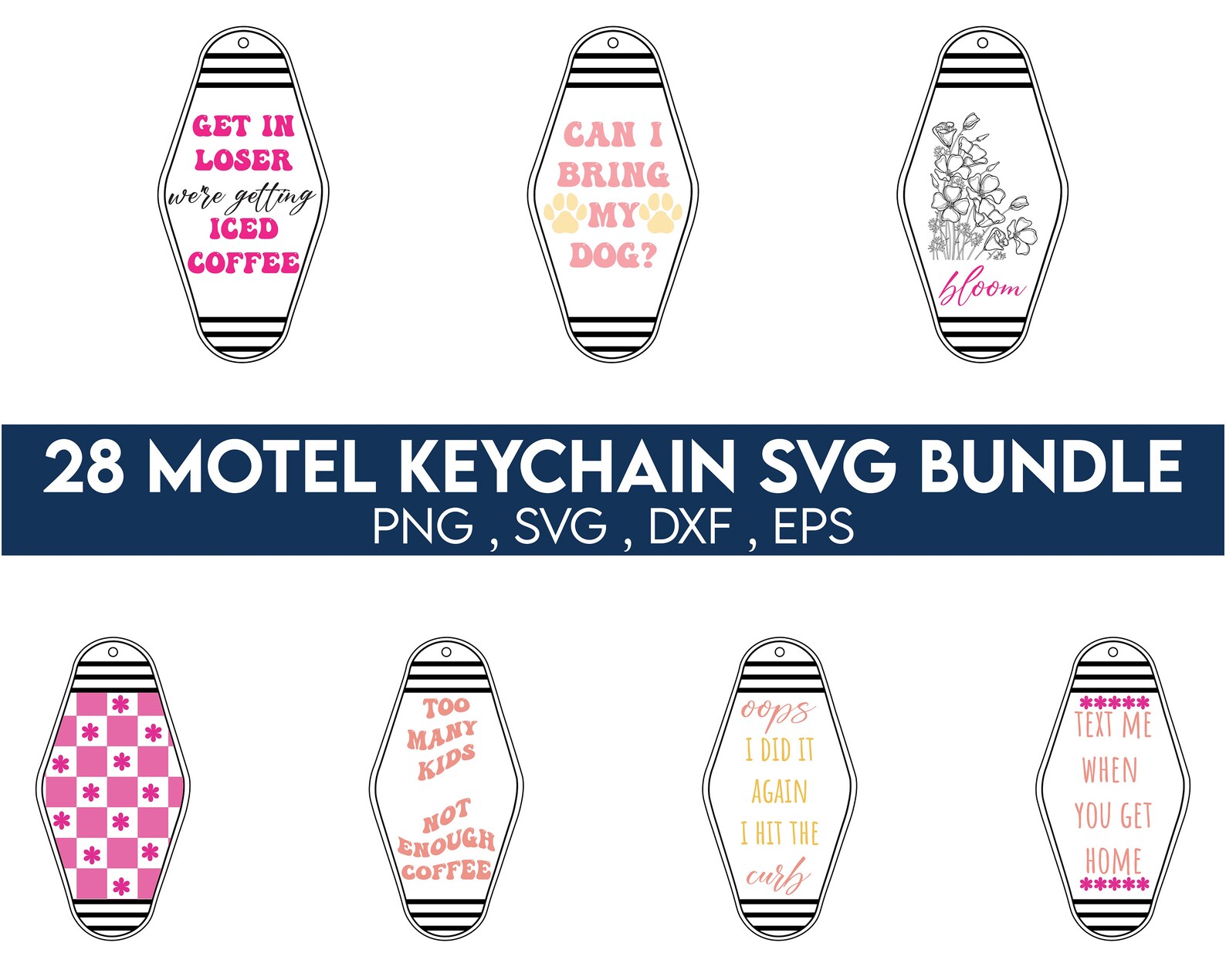 Motel Keychain Svg Bundle Motel Keychain Png Keychain Svg - Etsy