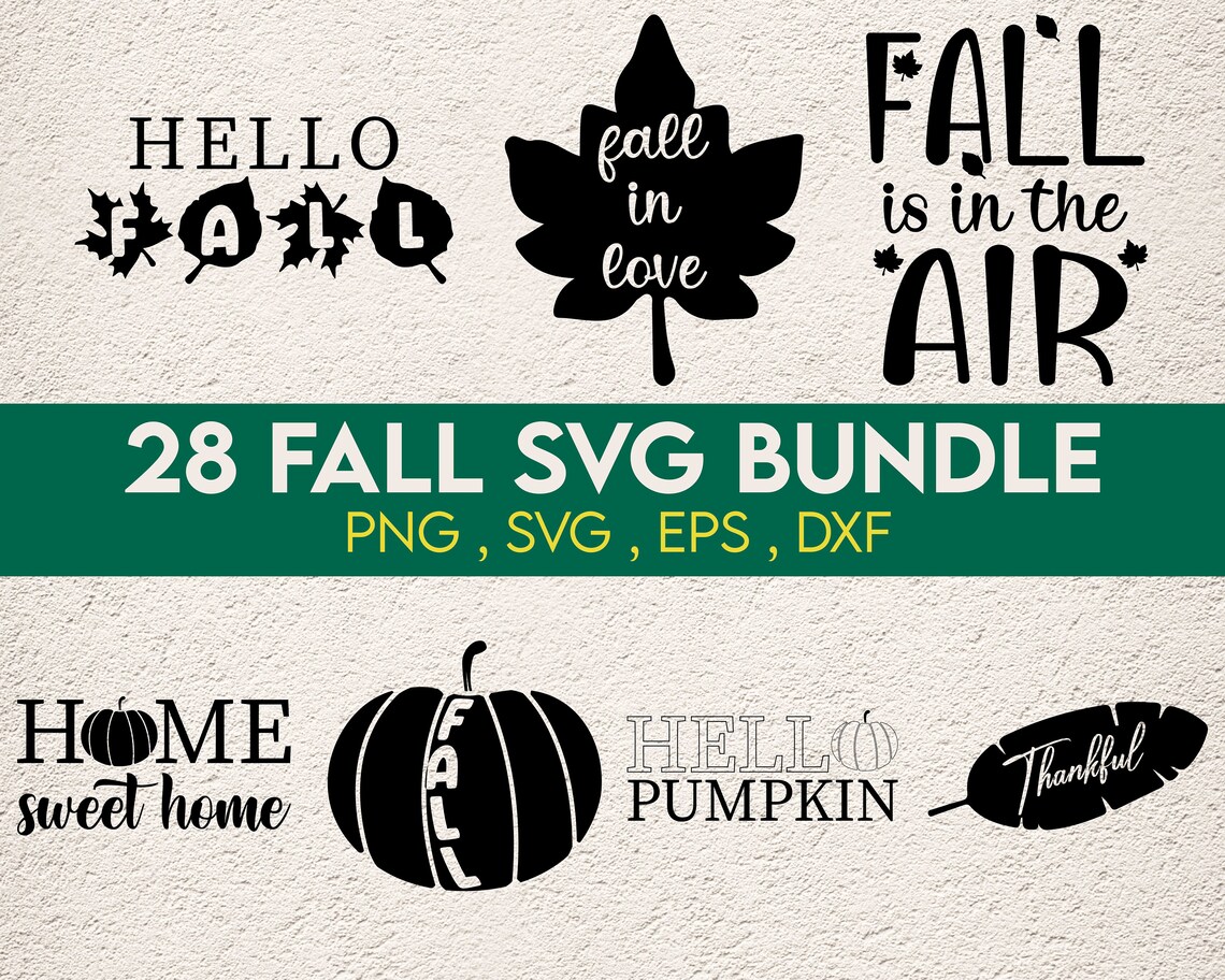 Fall SVG Bundle Fall Svg Happy Fall Svg Autumn Svg - Etsy UK