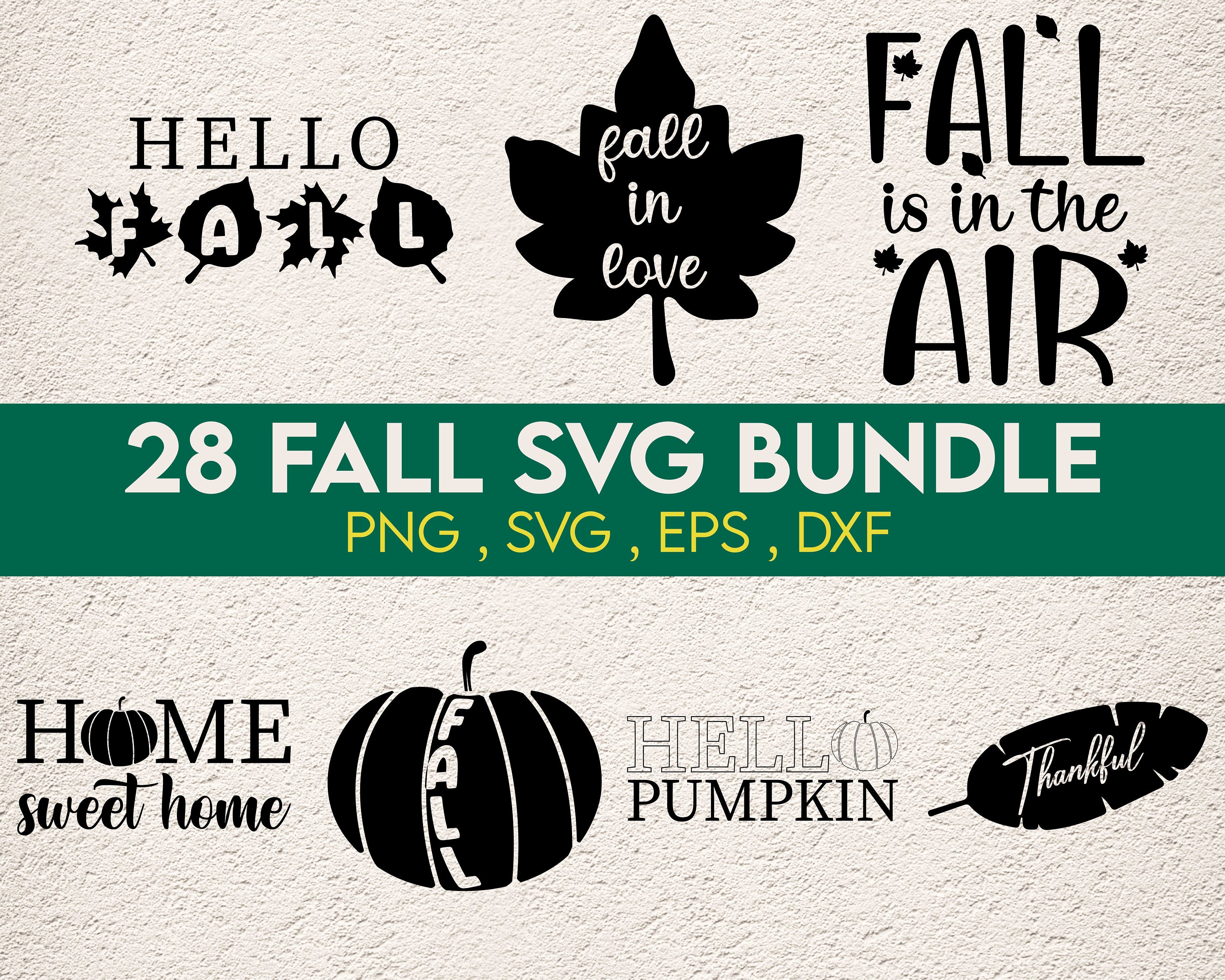 Fall SVG Bundle Fall Svg Happy Fall Svg Autumn Svg - Etsy UK