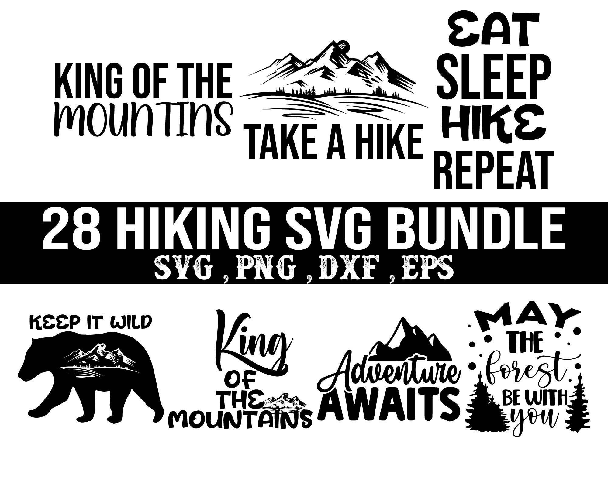 Hiking Svg Bundle, Hiking Saying Svg, Nature Svg, Mountains Svg ...
