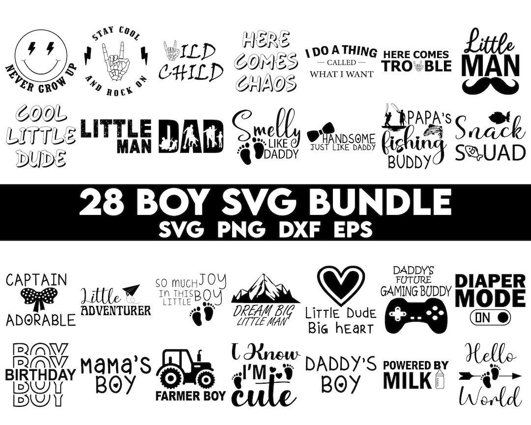 Boys Svg Bundle, Toddler Svg, Toddler Shirt Bundle Svg, Kids Shirt Svg ...