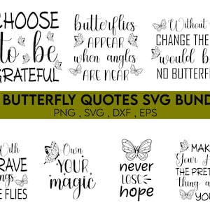 Butterfly Svg Bundle, Butterfly Quotes Svg, Butterfly Svg, Butterfly ...