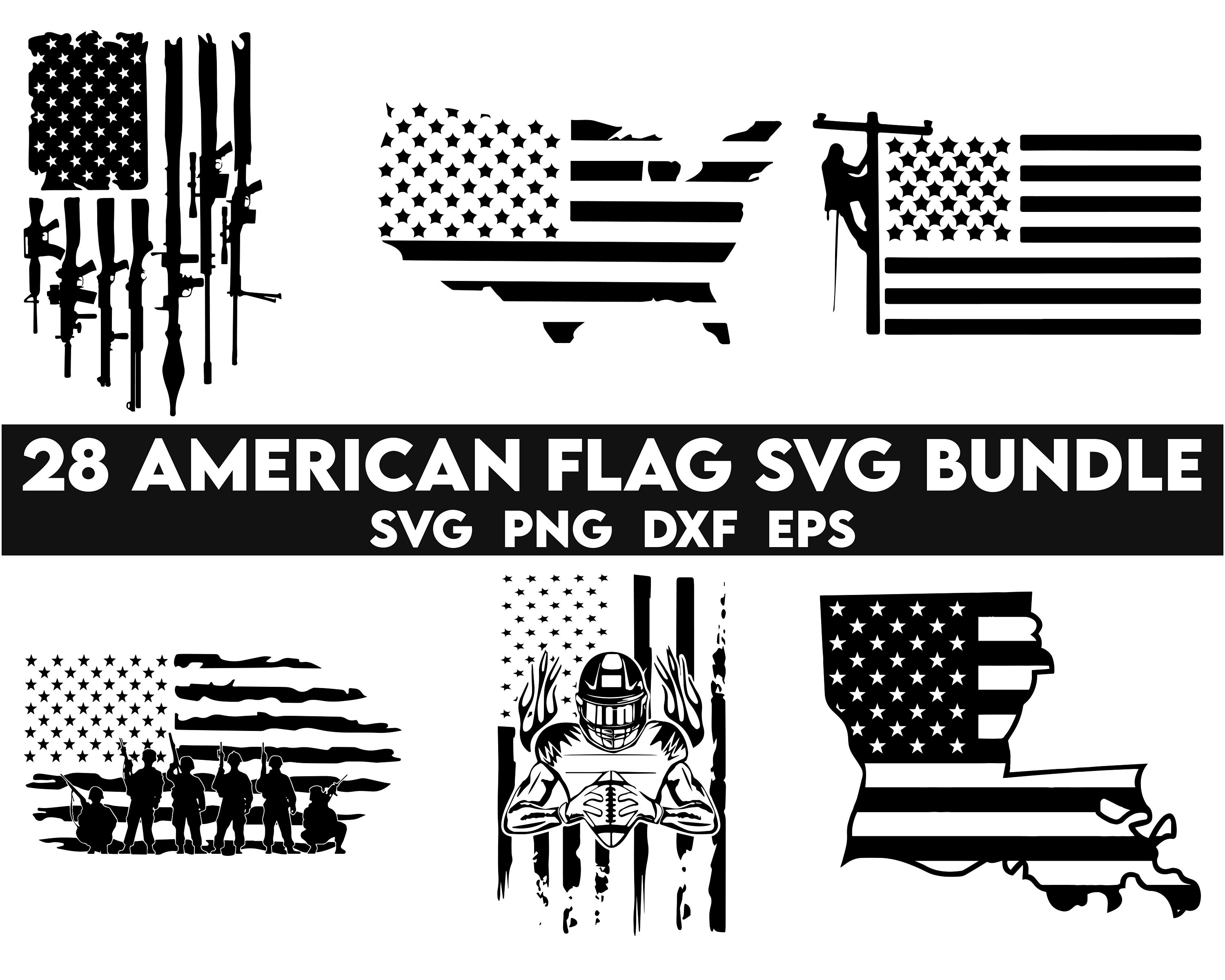 American Flag Svg Bundle, We the People Svg, We the People American ...