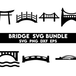 Bridge Svg Bundle, Bridge Png, Wooden Bridges Clipart, Path Dxf ...