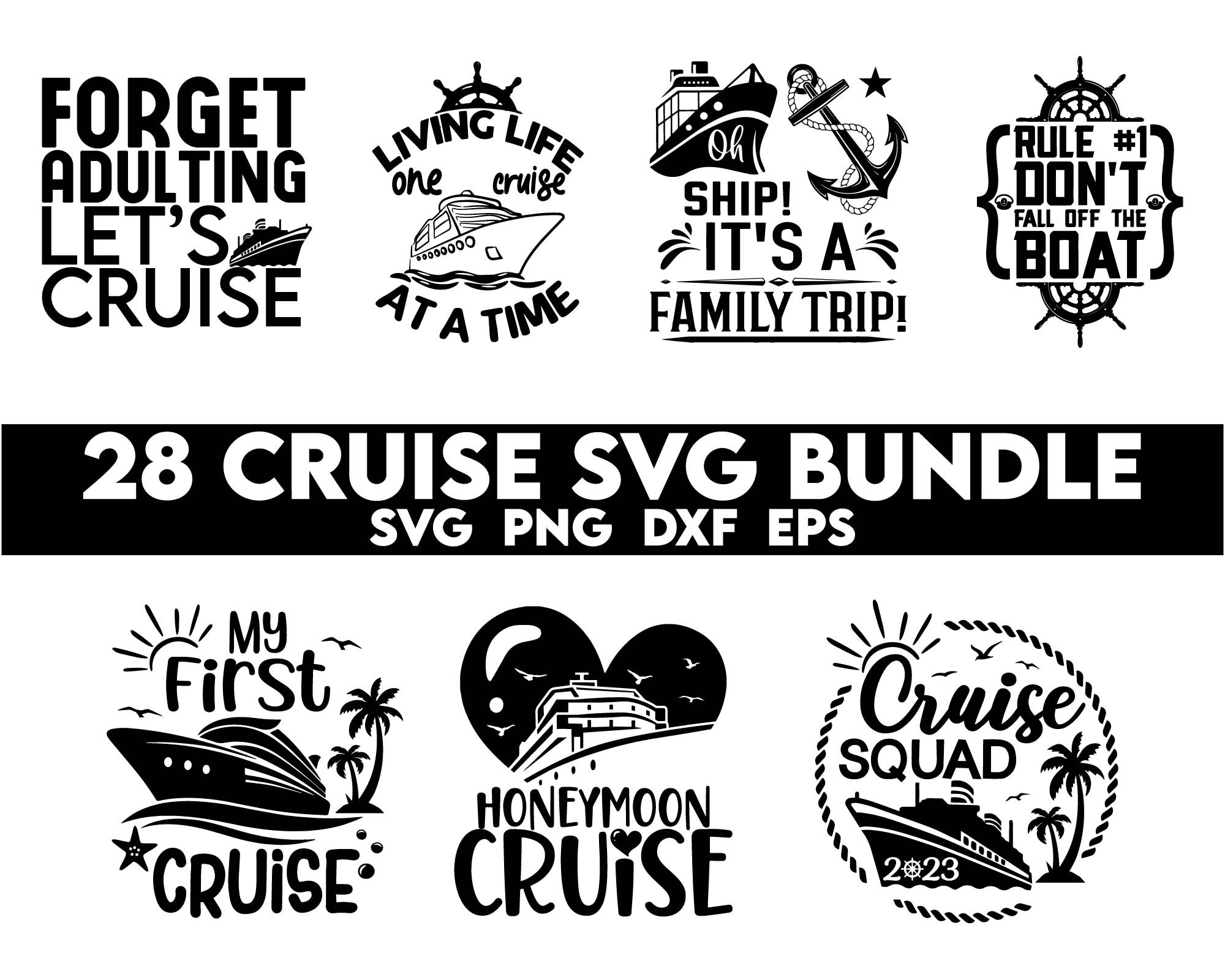 Cruise SVG Bundle Cruise Ship Svg Cruise Shirts Svg Anchor - Etsy