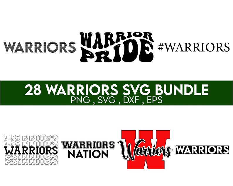 Warriors Svg Bundle, Warriors Svg, School Spirit Shirts Svg, School ...