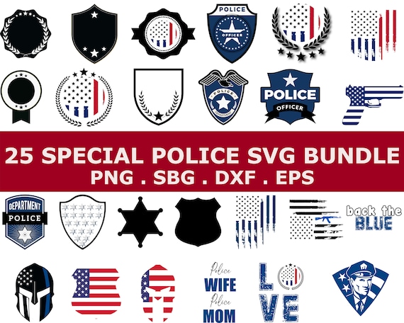 Special Police Svg Bundle Back the Blue Svg Thin Blue Line - Etsy UK